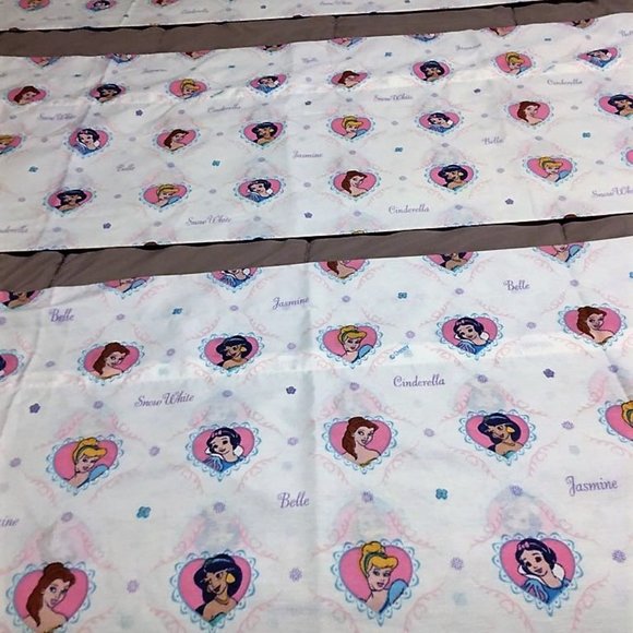 Disney | Accents | 3 Vintage Disney Princesses Valances Jasmine Snow ...